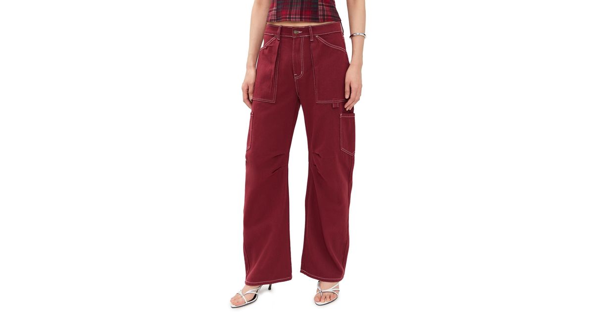 Lioness Miami Vice Jeans in Red | Lyst