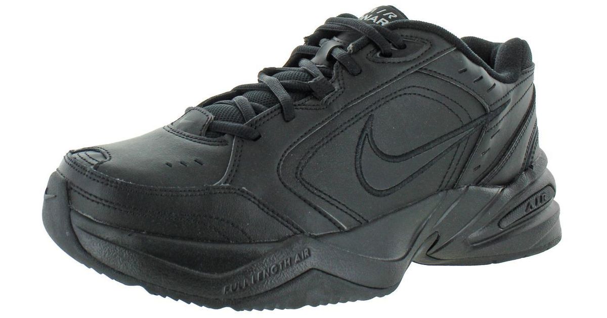 Nike Air Monarch Iv Faux Leather Padded Insole Sneakers in Black for ...