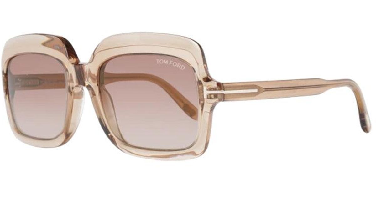 Tom Ford Square Full Rim, With A Shiny Light Frame And Gradient Lens in ...