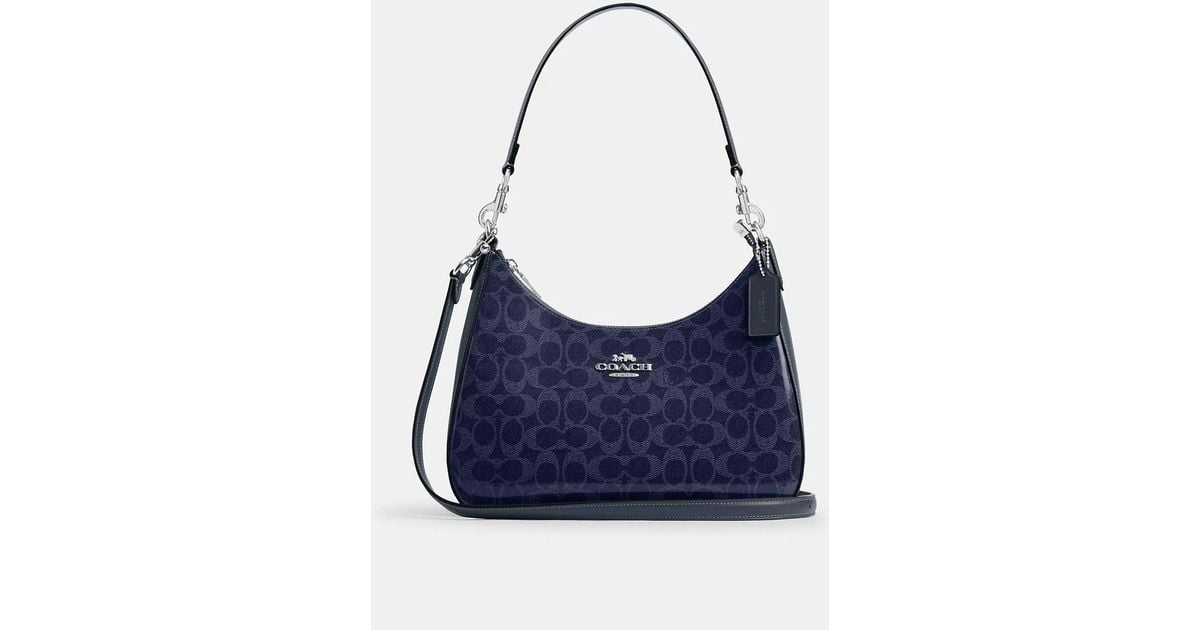 COACH Teri Hobo Bag in Blue | Lyst