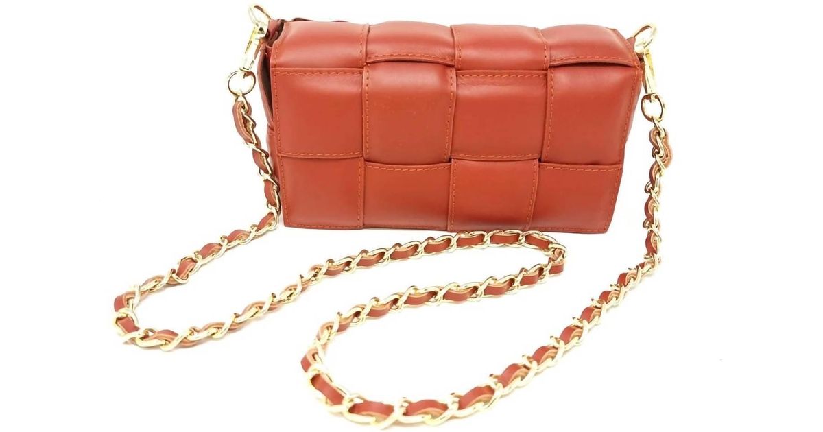 German Fuentes Saxon Leather Bag in Red | Lyst
