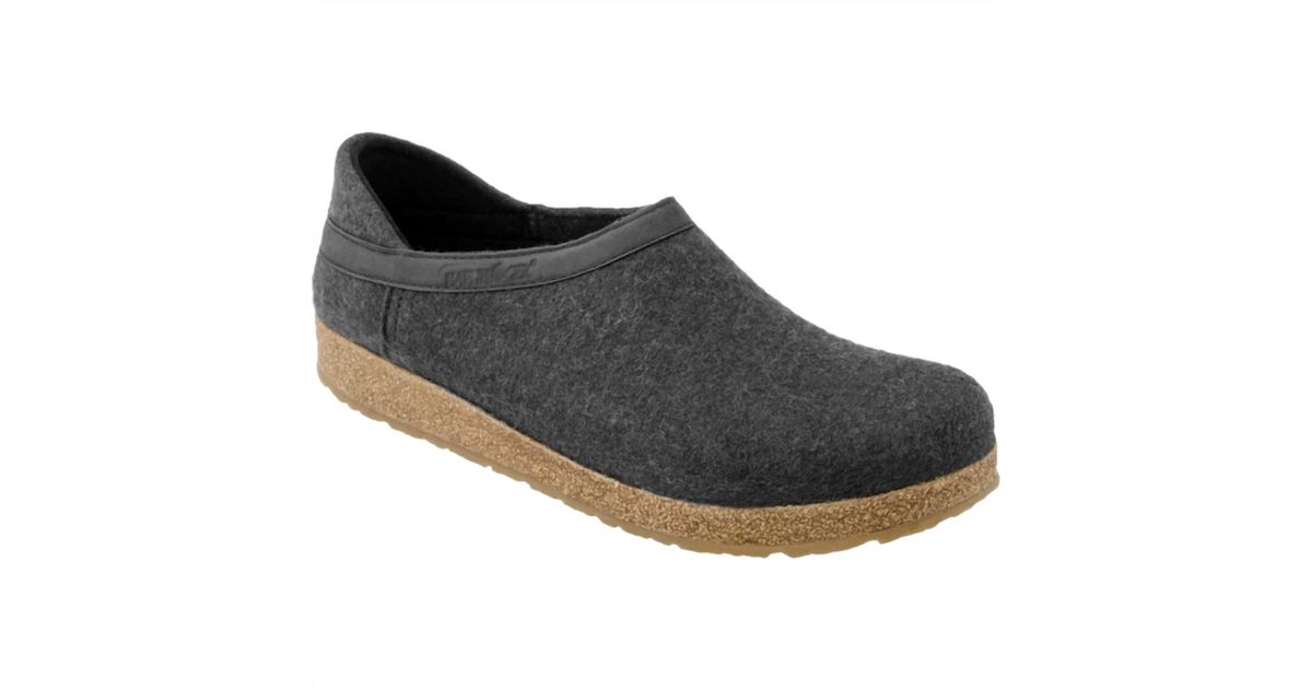 Haflinger Gzh Clog in Black | Lyst