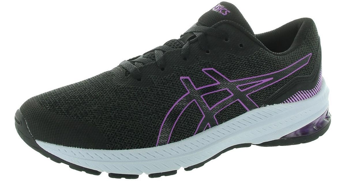 Asics Lace-Up Manmade Running & Training Shoes in Black | Lyst