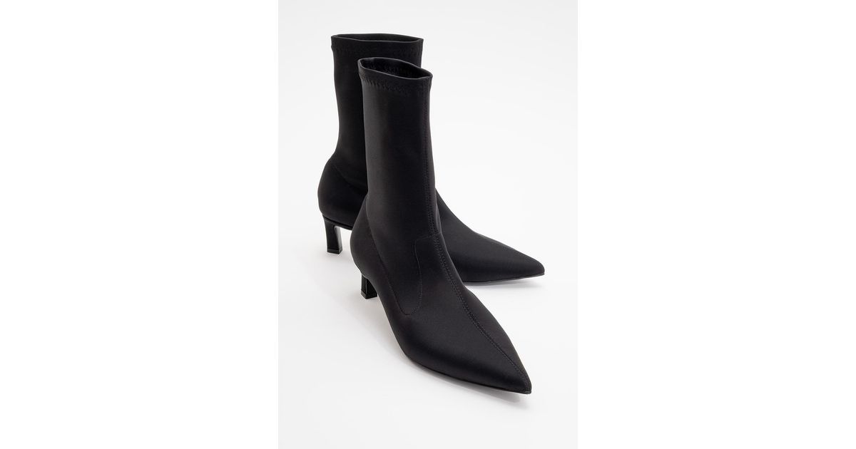 Prologue Shoes Lewin Pointed Toe Stiletto Boot in Brown | Lyst