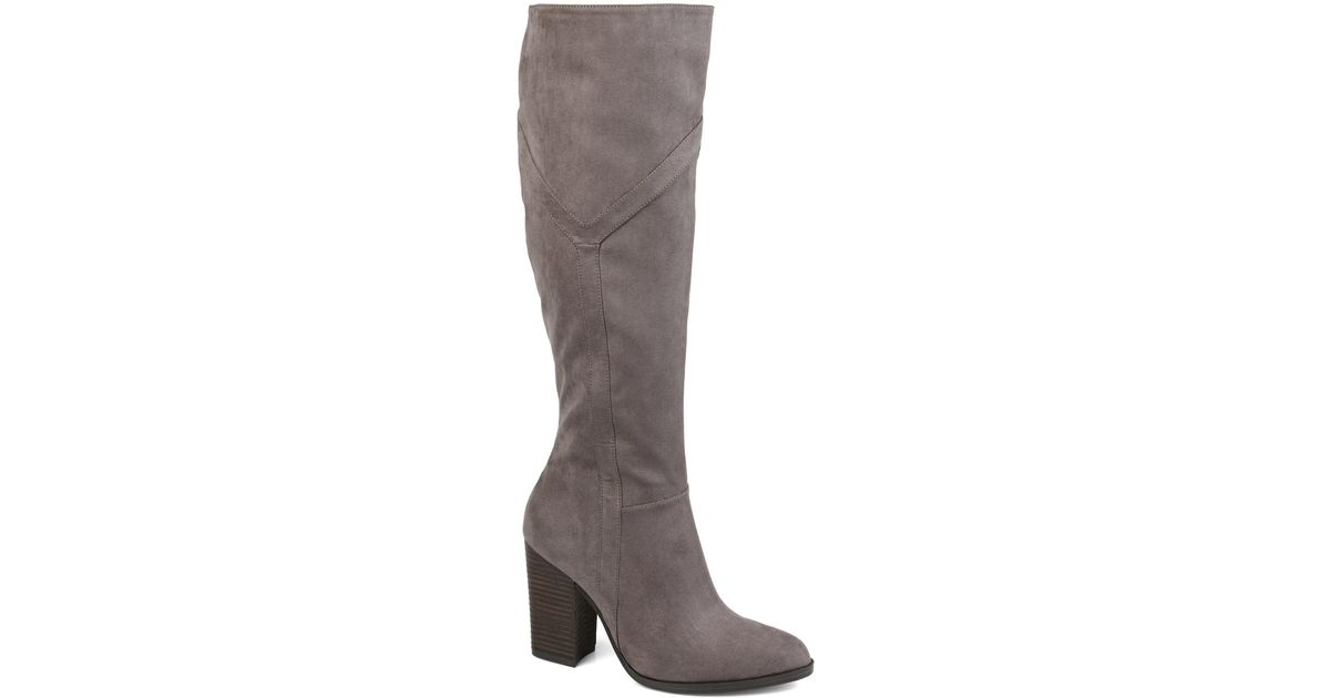 Journee Collection Journee Tru Comfort Foam Kyllie Boot in Gray | Lyst