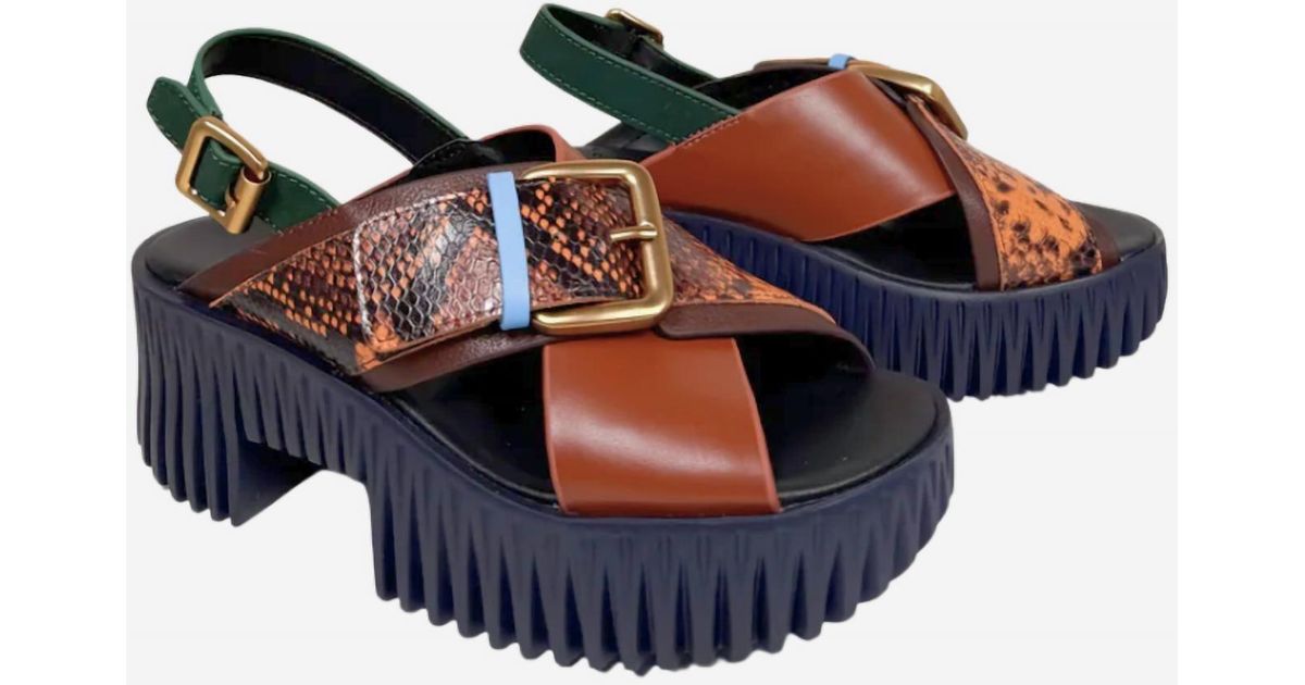4Ccccees Plino Juno Sandal in Blue | Lyst