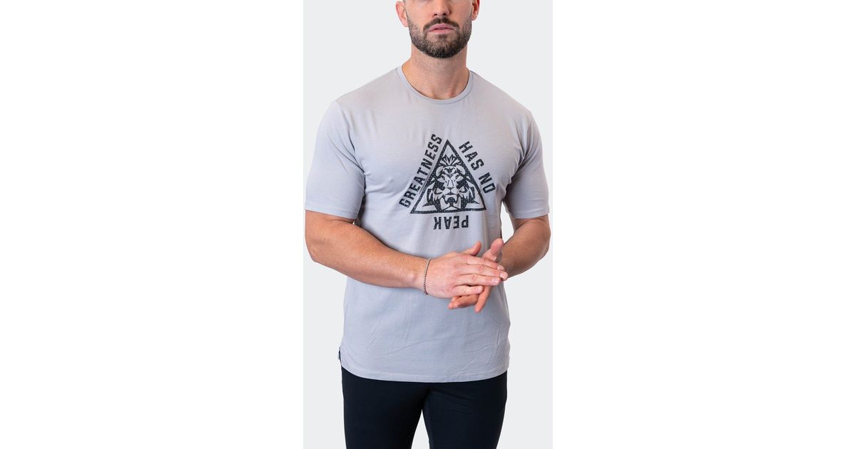 Maceoo Luxe Cotton Signature Tee in Gray for Men | Lyst