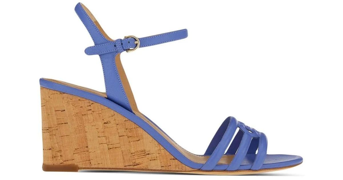 Ferragamo Ferragamo Fieri 70 C Sandals in Blue | Lyst