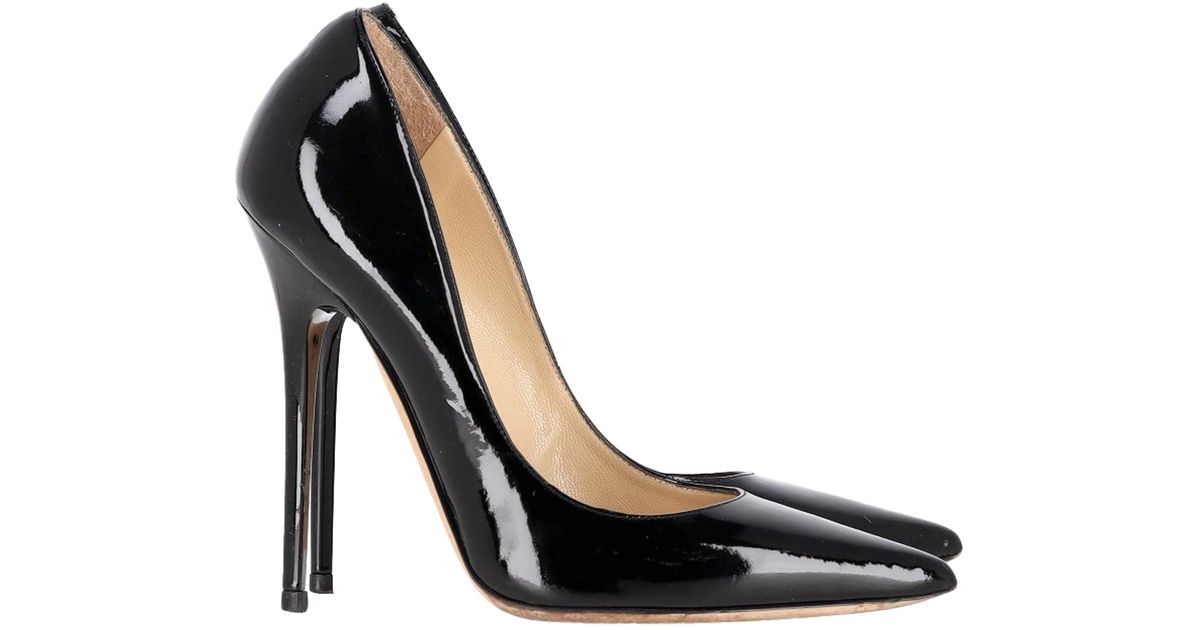 Jimmy Choo Anouk Pointed Pumps in Black | Lyst