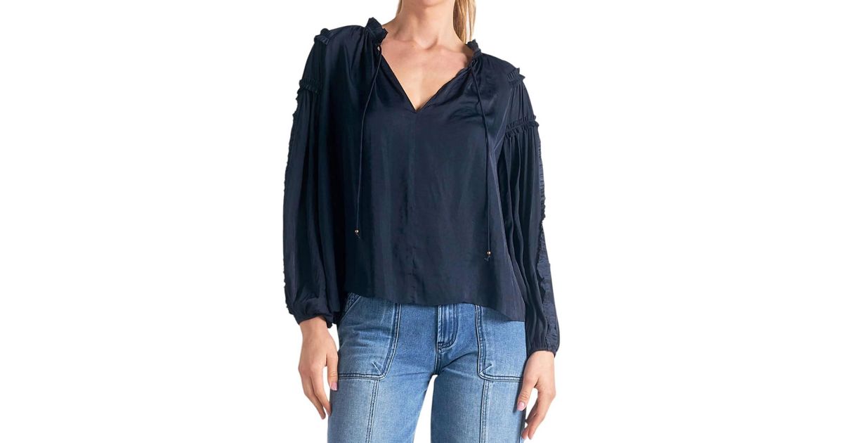 Elan Alessandra Top in Blue | Lyst