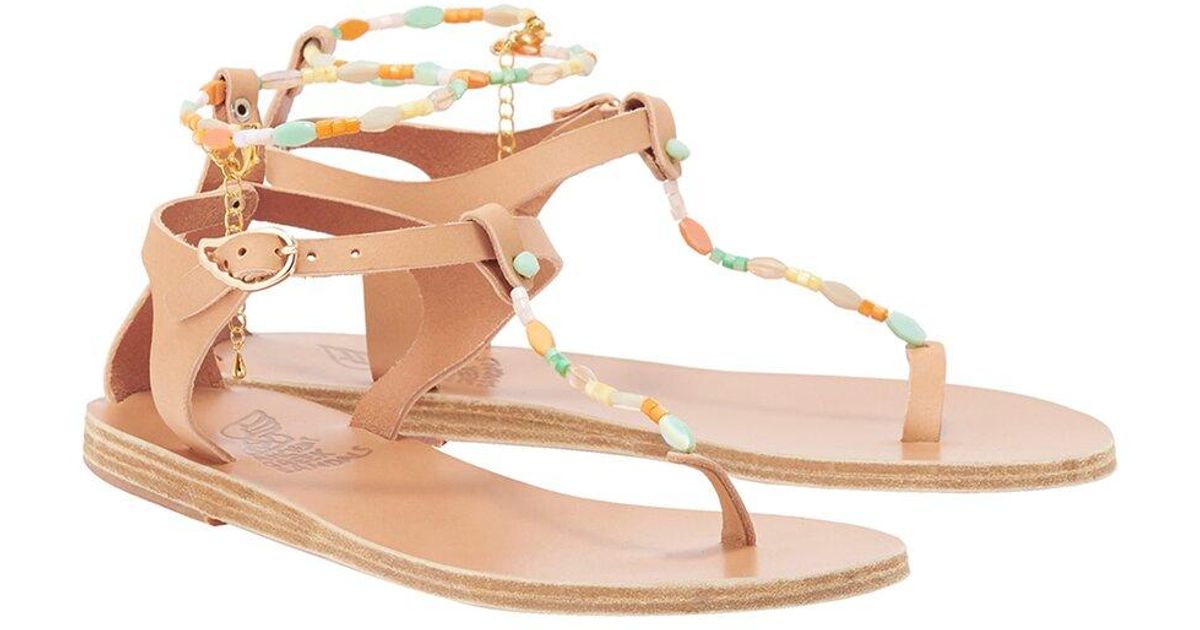 Ancient Greek Sandals Chrysso Leather Sandal in Pink | Lyst