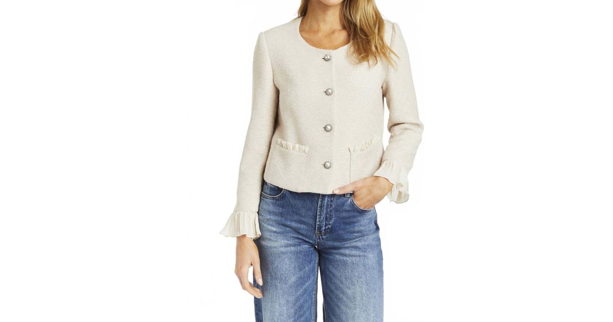Drew Katherine Jacket in Blue | Lyst