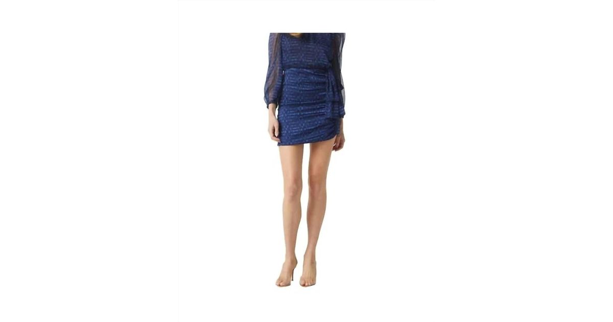 MISA Los Angles Amber Mini Dress in Blue | Lyst