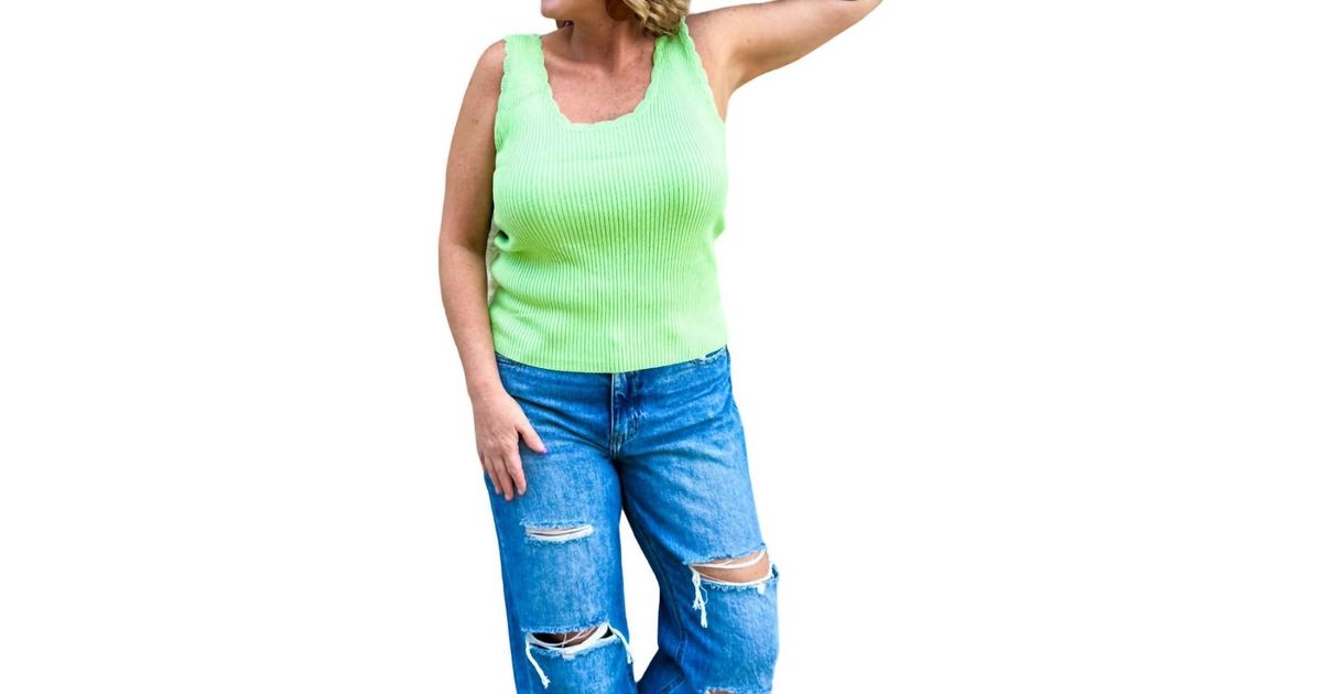 Blakeley How The Story Goes Tank in Green | Lyst