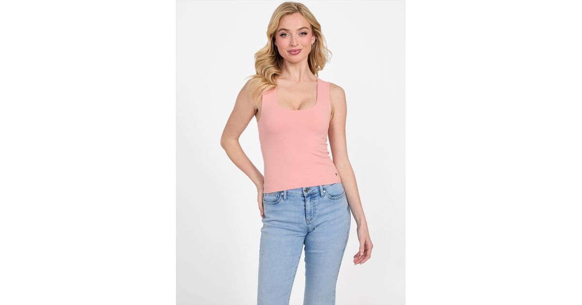 Guess Melina Tank in Blue | Lyst