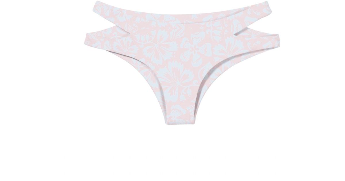 Mikoh Swimwear Puka Puka Bottom in White | Lyst