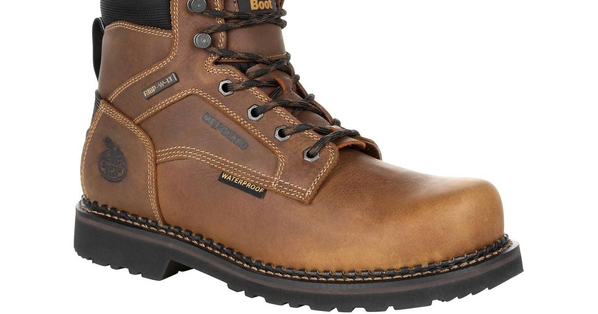Georgia Boot Revamp Steel Toe Internal Met-Guard Waterproof Work Boot ...