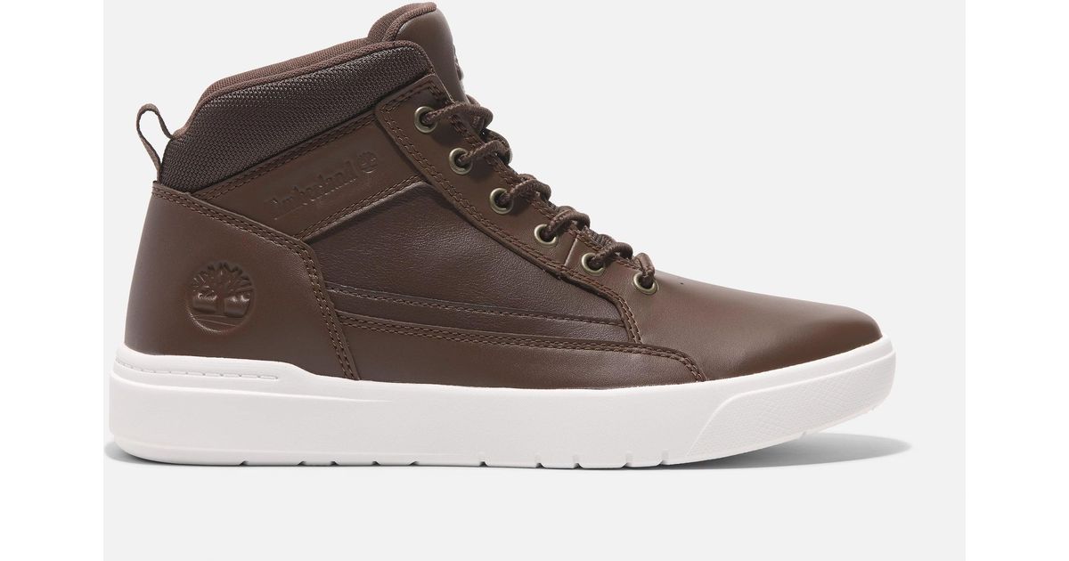 Timberland Allston Mid Lace-Up Sneaker in Brown for Men | Lyst