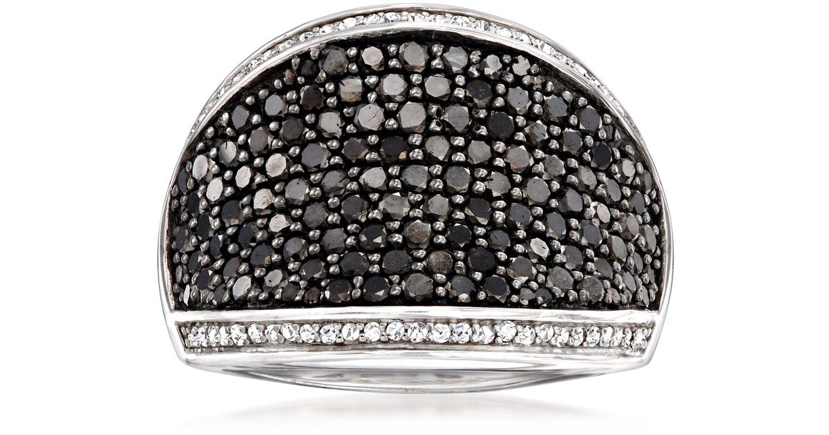 Ross-Simons And Diamond Dome Ring in Black | Lyst