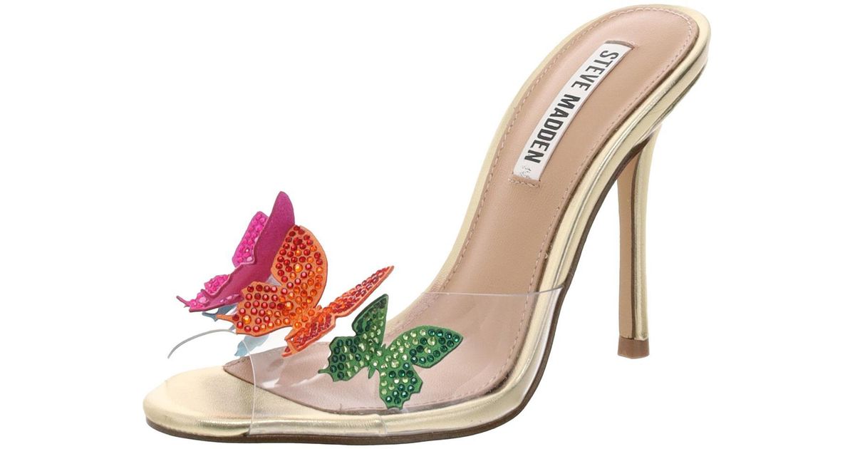 Steve Madden Embellished Made Slide in Pink | Lyst