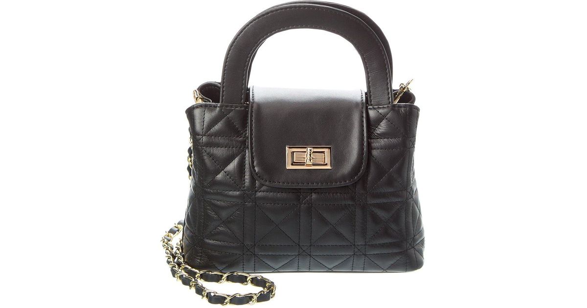 Persaman New York Orla13 Leather Satchel in Black | Lyst