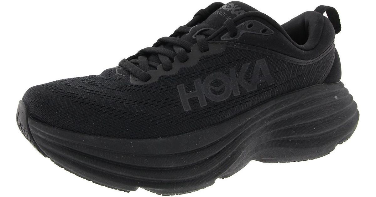 Hoka One One Bondi 8 Padded Insole Knit Running & Training Shoes in ...