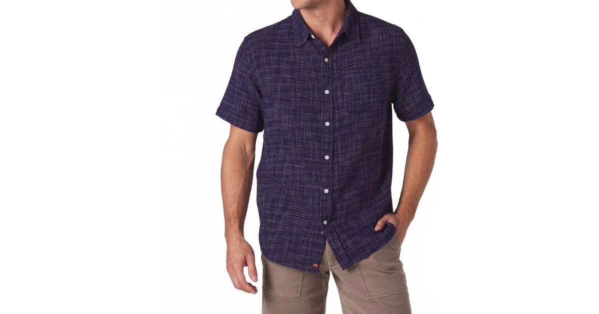 The Normal Brand Freshwater Short Sleeve Polo in Blue for Men | Lyst
