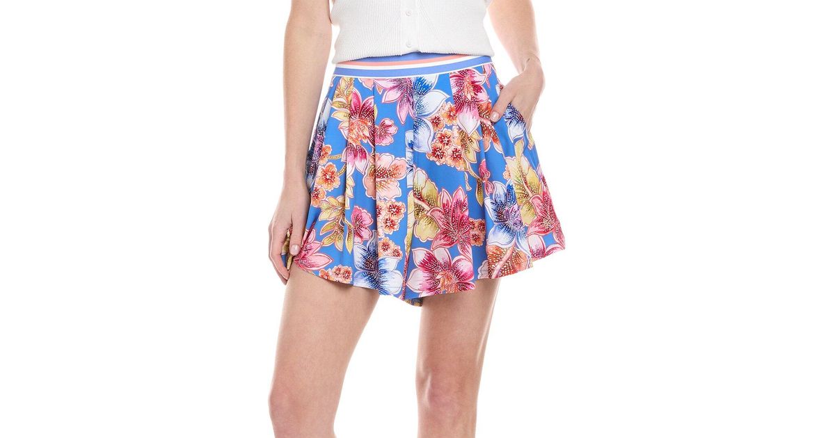 Johnny Was Bee Active Flutter Skort in Blue | Lyst