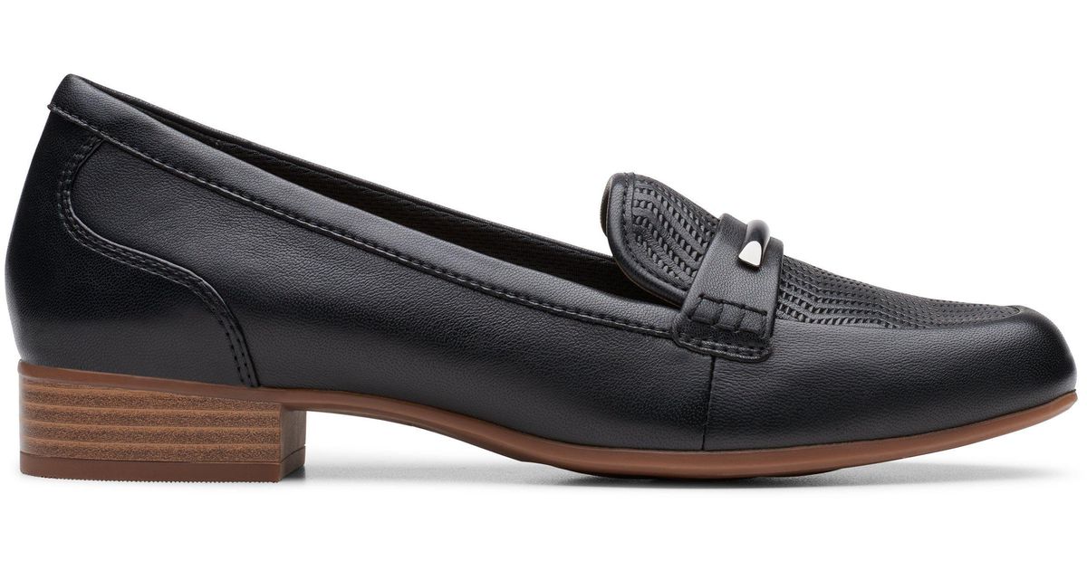 Clarks Juliet Aster Leather Shoes in Blue | Lyst