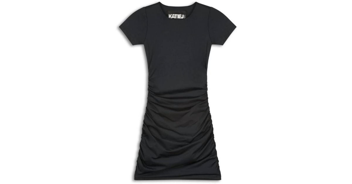 KatieJnyc Tween Riley Ruched Dress in Black | Lyst