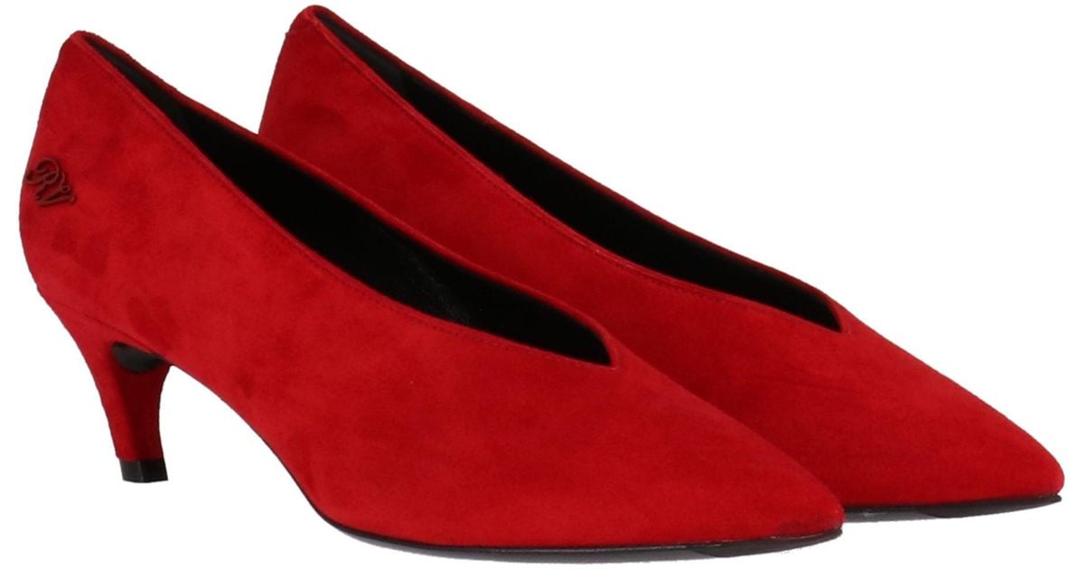 Roger Vivier Ruby Pump in Red | Lyst