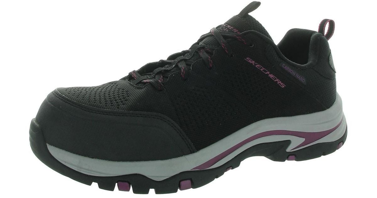 Skechers Astallet Composite Toe Lace-Up Work & Safety Shoes in Black | Lyst