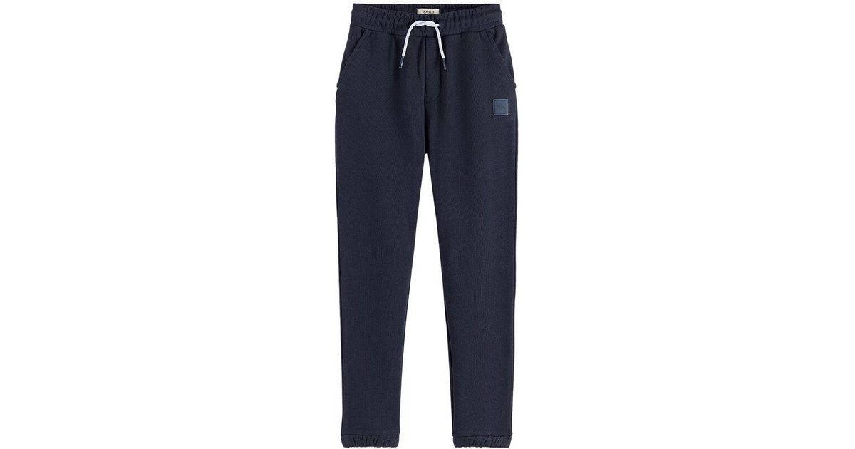 Scotch & Soda Logo Badge Sweatpant in Blue for Men | Lyst