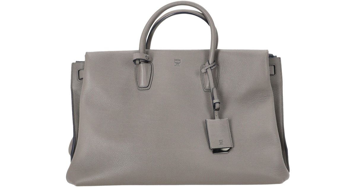 MCM Maxim Tote Bag in Gray | Lyst