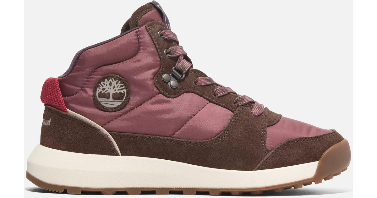 Timberland Retro High-Top Lace-Up Sneakers in Brown | Lyst