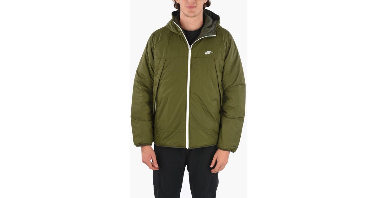 Nike Reversible Puffer in Green for Men | Lyst