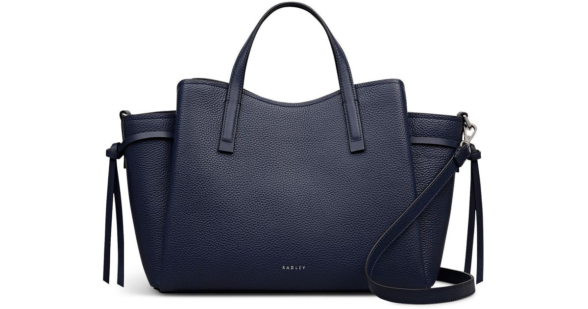 Radley Blake Gardens Large Ziptop Satchel Bag in Blue | Lyst