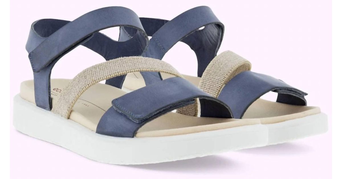 Ecco Flowt Wedge in Blue | Lyst