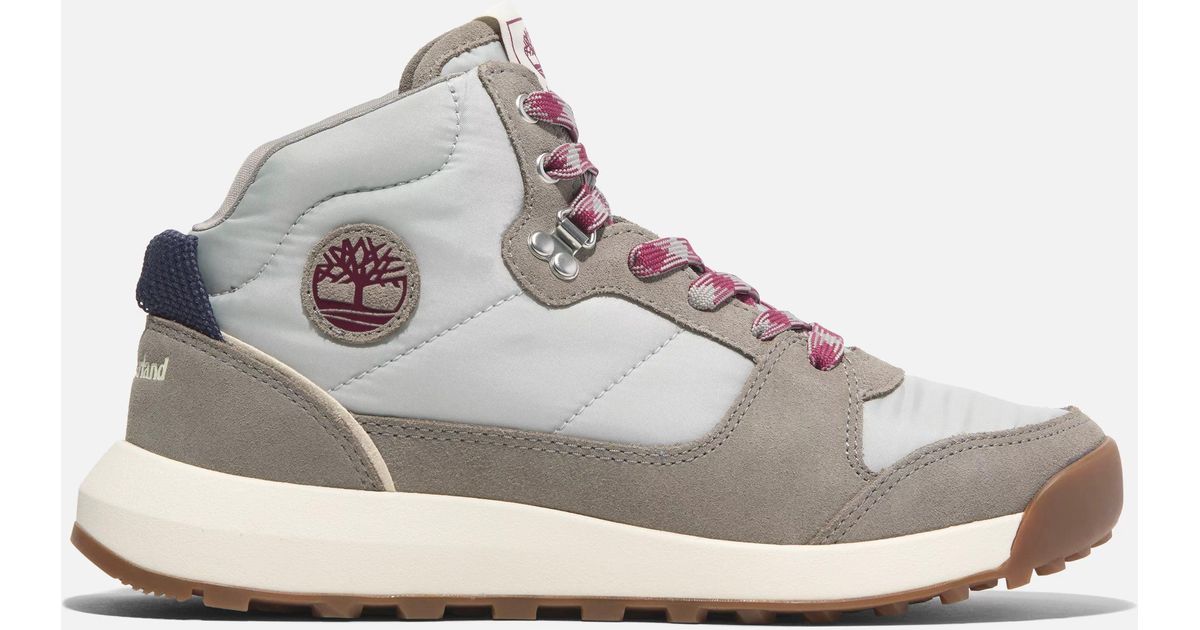 Timberland Retro Swift High Top Lace-Up Sneaker in White | Lyst