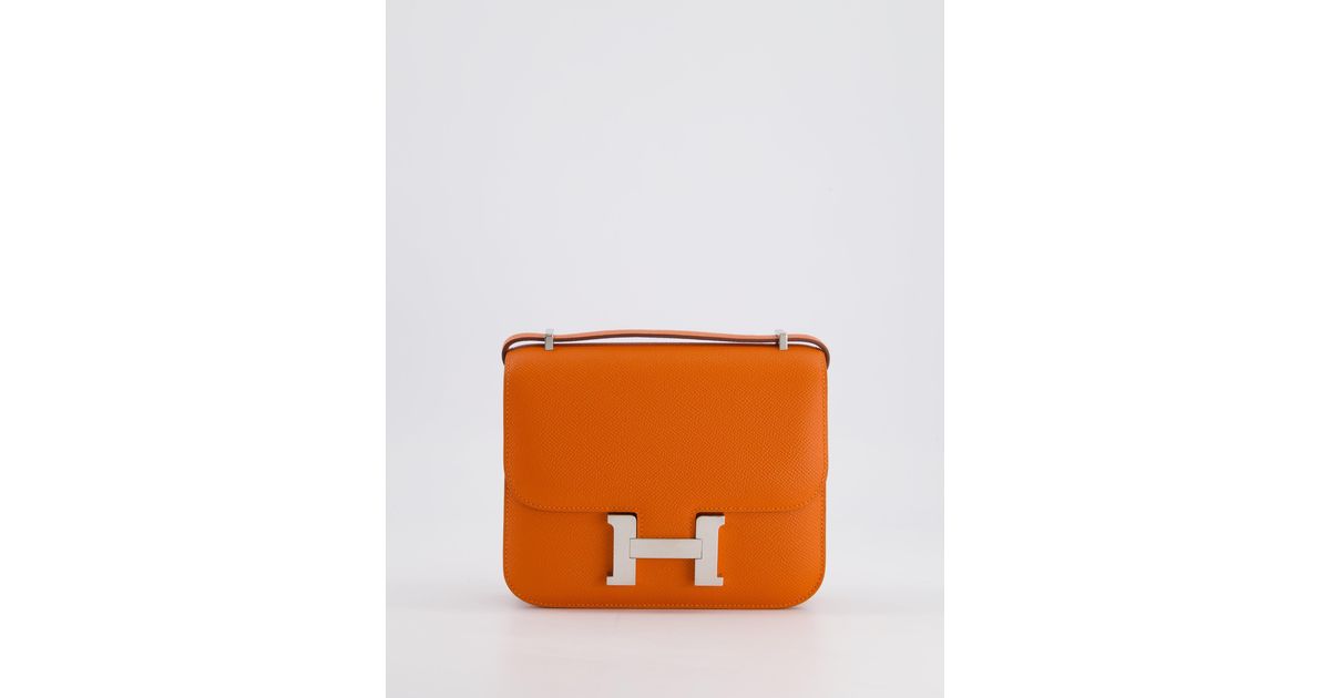Hermès Hermès Constance Iii Mini 18cm Bag in Orange | Lyst