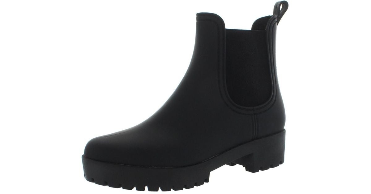 Jeffrey Campbell Cloudy Lugged Sole Rain Boots in Black | Lyst