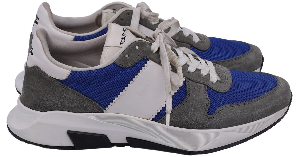 Tom Ford Jagga Low-Top Sneakers in Blue for Men | Lyst
