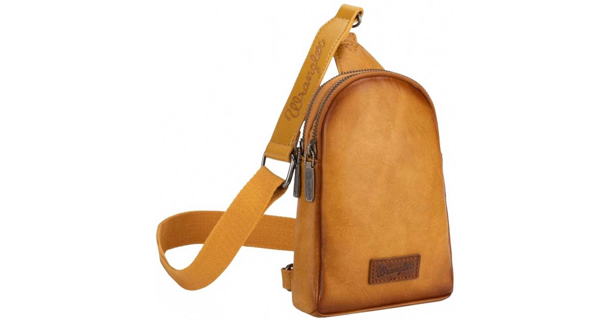 Wrangler Sling Crossbody Bag in Orange | Lyst