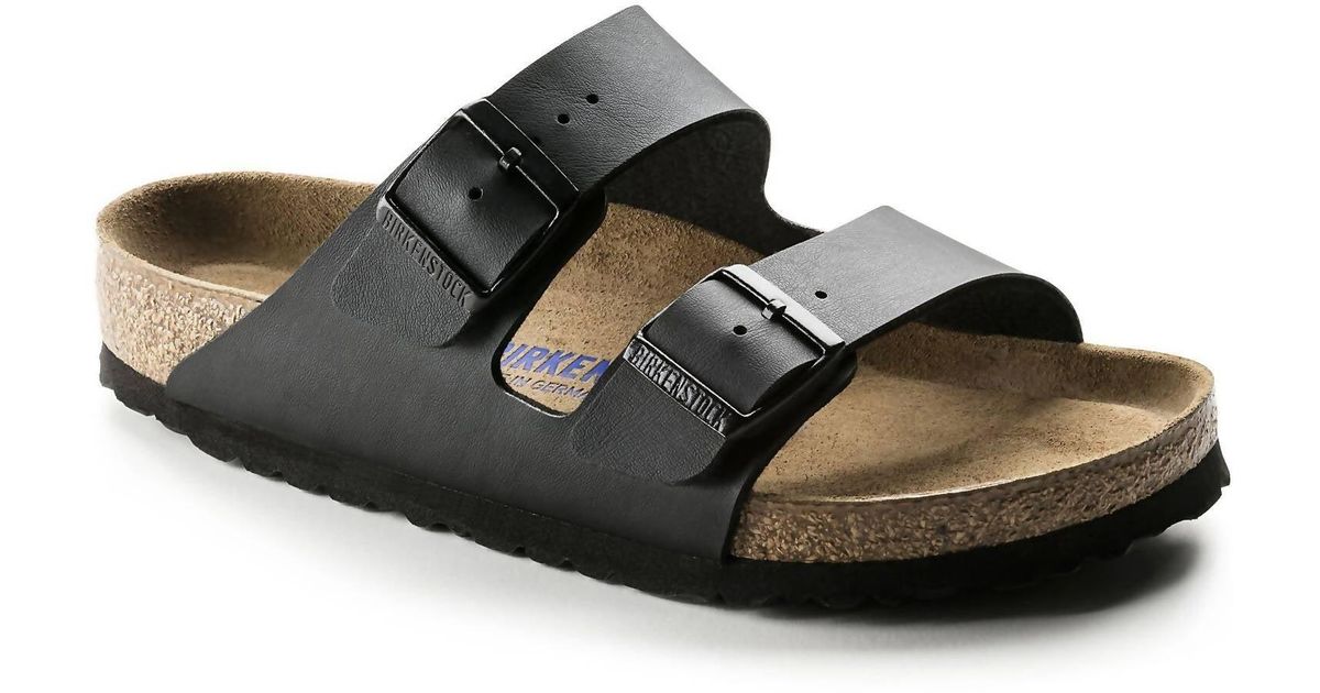 Birkenstock Arizona Soft Footbed Birko-Flor Sandal in Brown | Lyst