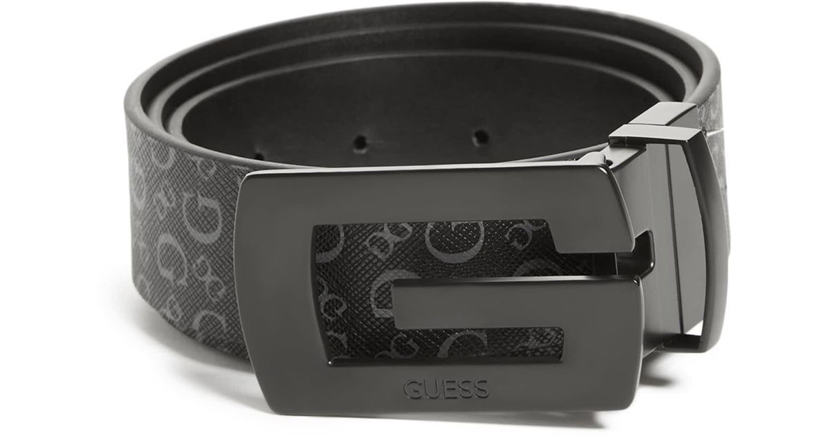 Guess G Logo Buckle Reversible Belt in Black for Men | Lyst