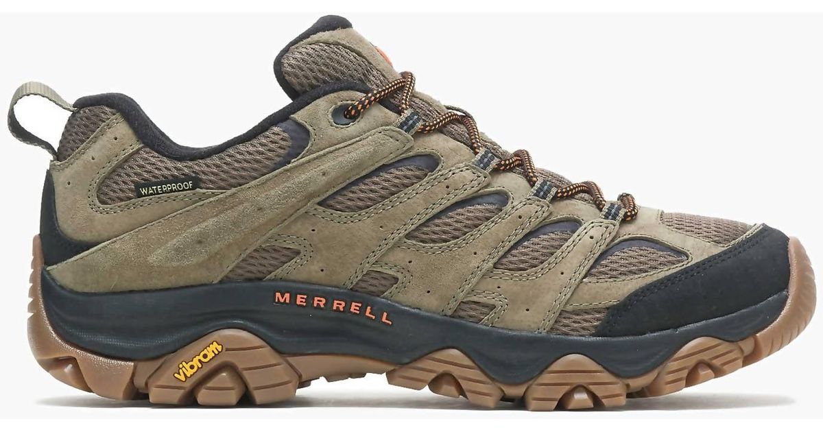 Merrell Moab 3 Waterproof Shoes in Gray for Men | Lyst