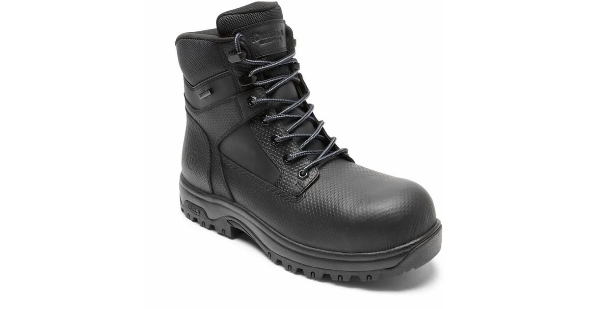 Dunham 8000Works Waterproof Safety Plain Toe Boot in Black for Men | Lyst
