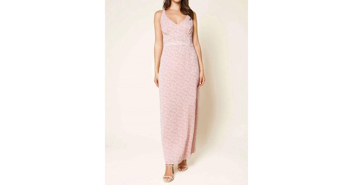 Sugarlips Frankie Floral Maxi Dress in Pink | Lyst