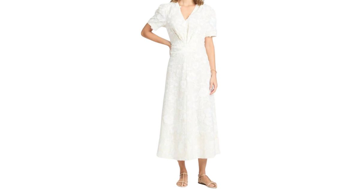 Tanya Taylor Doris Dress in White | Lyst