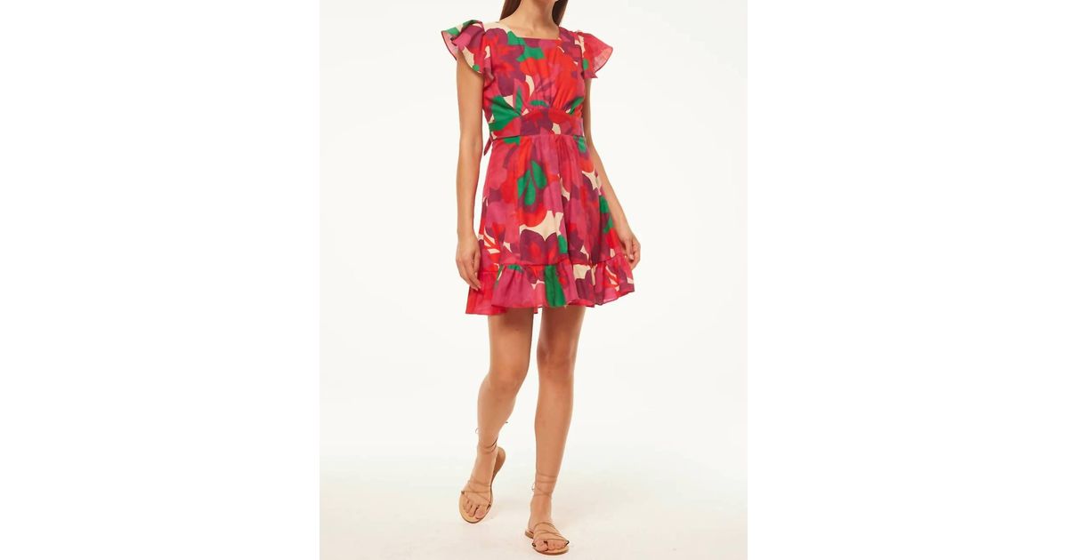 MISA Los Angles Belinda Mini Dress in Red | Lyst